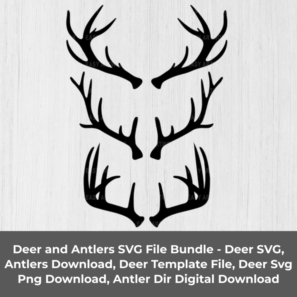 Deer & Antlers SVG File Bundle – MasterBundles