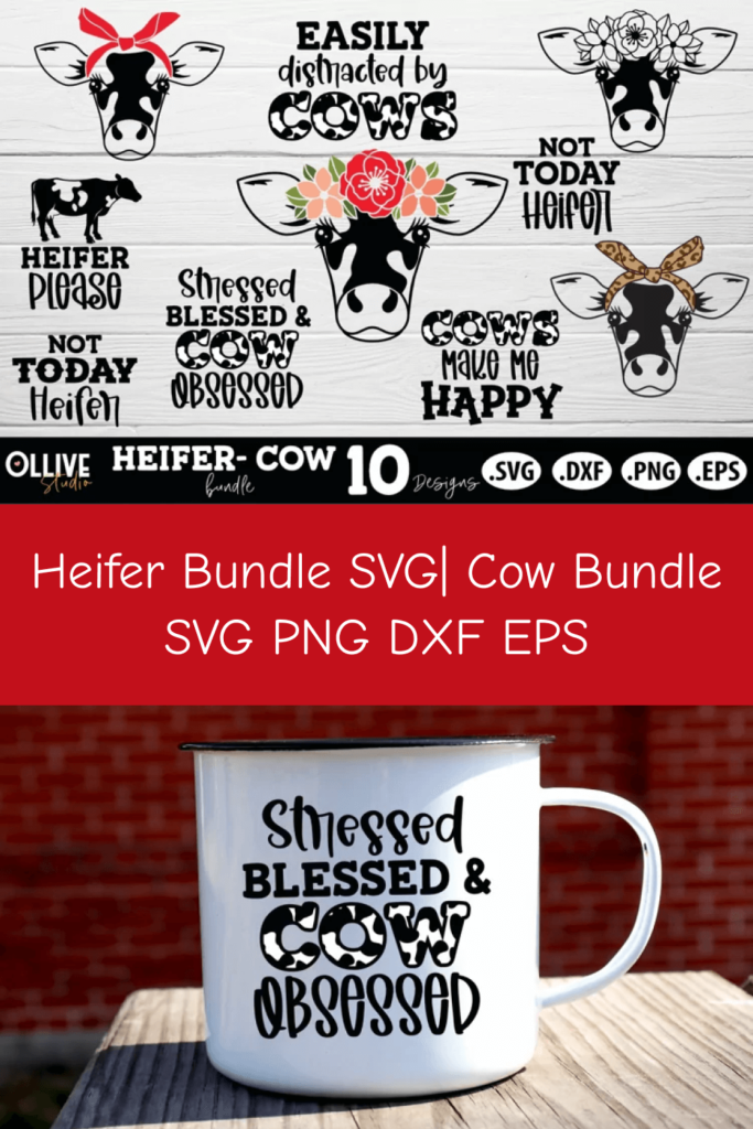 Heifer Bundle SVG & Cow Bundle SVG PNG DXF EPS – MasterBundles