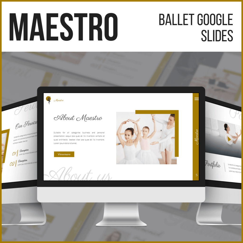 Dance Google Slides Template – MasterBundles