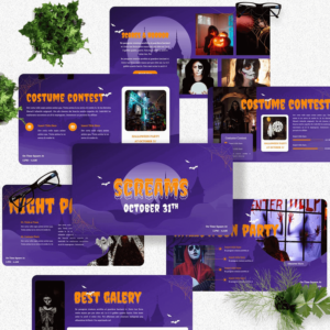 Harry Potter Halloween Powerpoint Template | Master Bundles