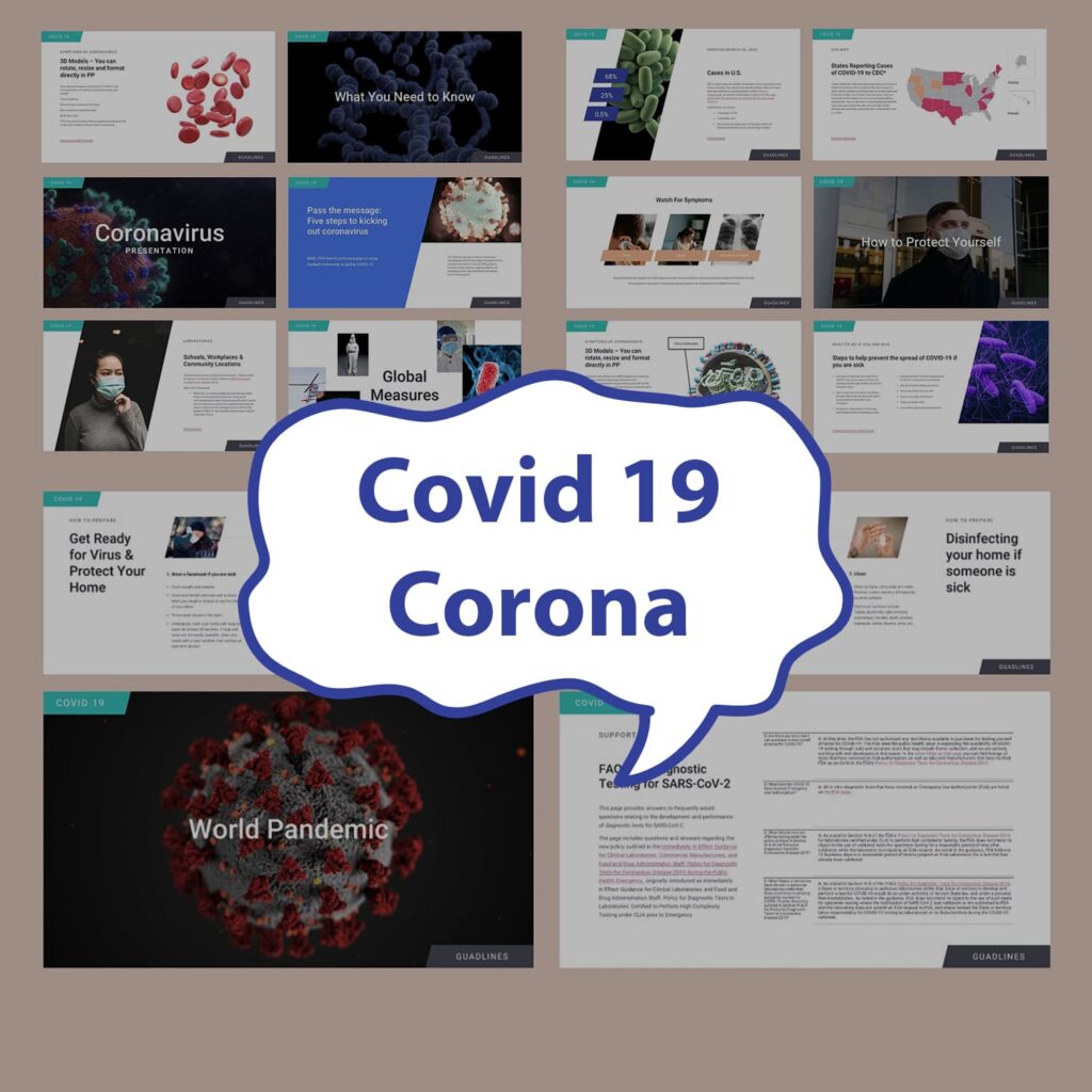 Covid 19 Corona PowerPoint Template | Master Bundles