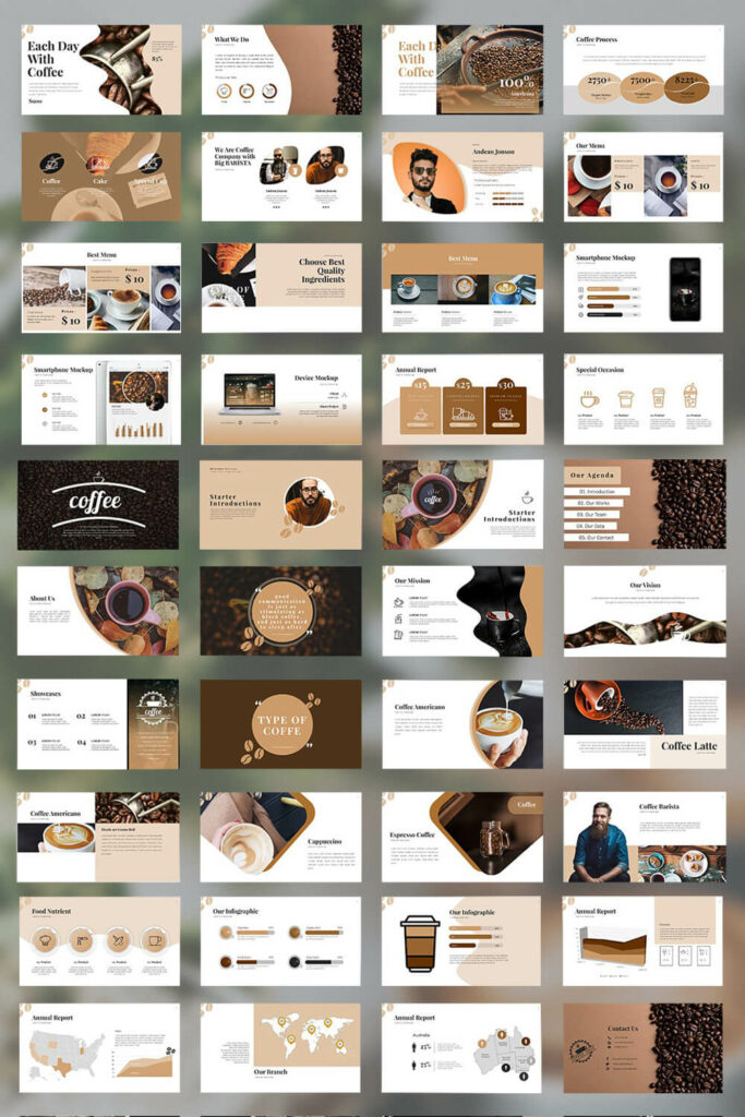 Coffee Google Slide Template – MasterBundles