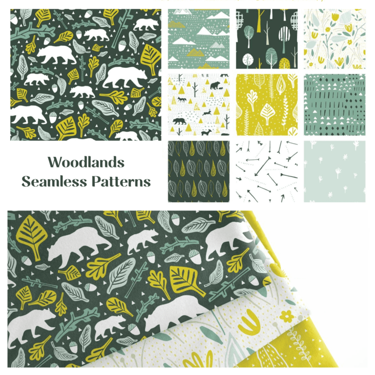 Woodlands | Seamless Patterns | Master Bundles