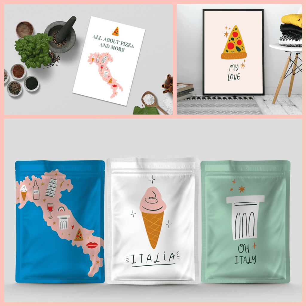 Italy Travel Vector Clipart Bundle – MasterBundles