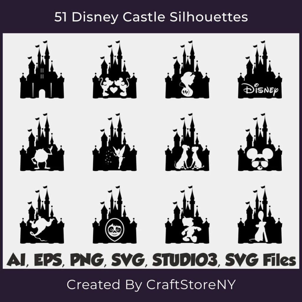 Disney Castle SVG Files – MasterBundles