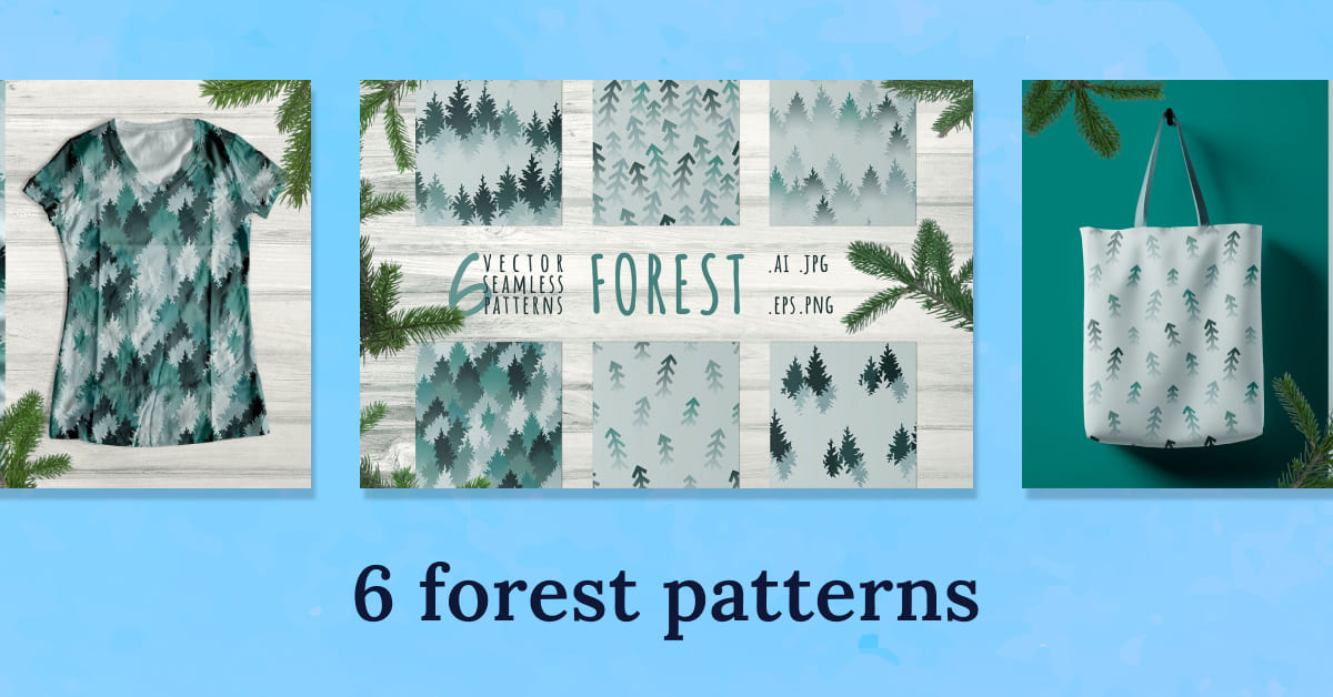6 Forest Patterns – MasterBundles