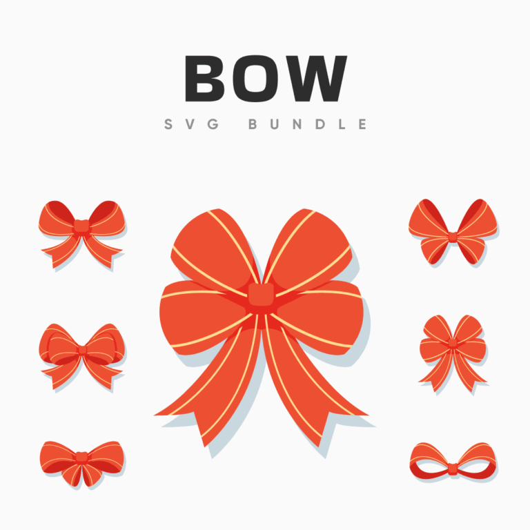 Bow Template SVG | 3D Bow SVG Cut – MasterBundles