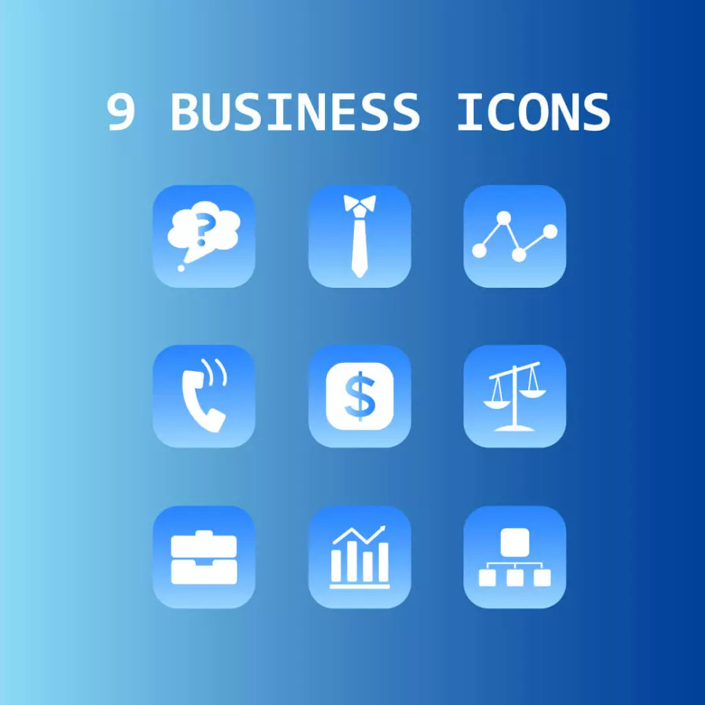 9 Free Business Icons – MasterBundles