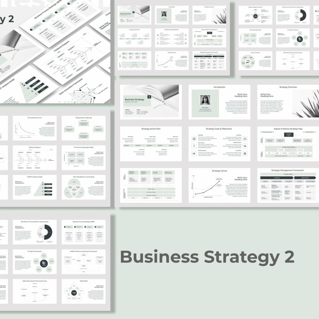 Business Strategy 2 PowerPoint – MasterBundles