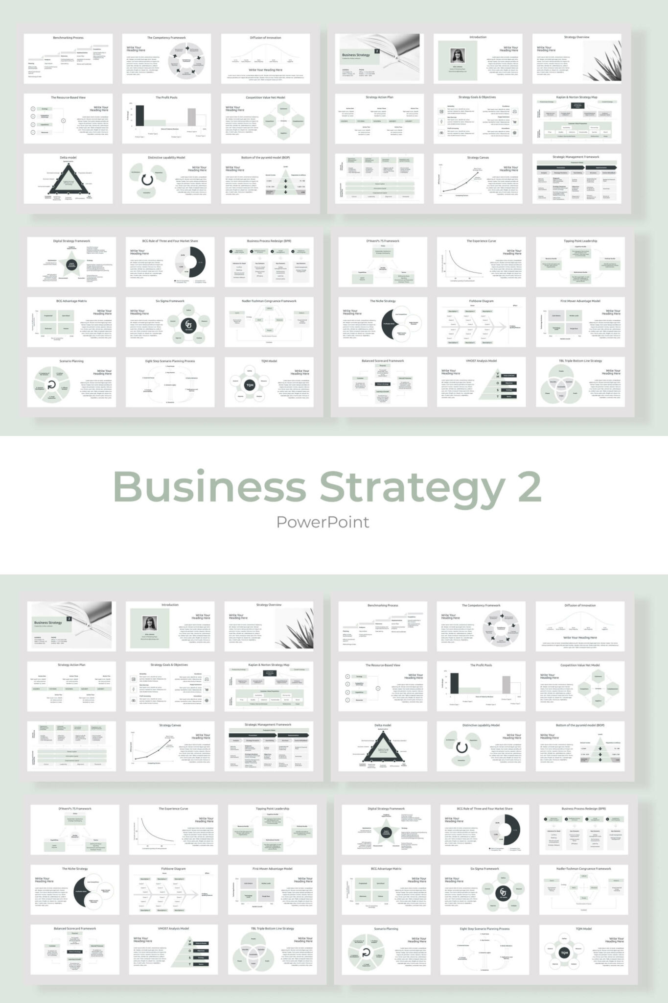 Business Strategy 2 PowerPoint – MasterBundles