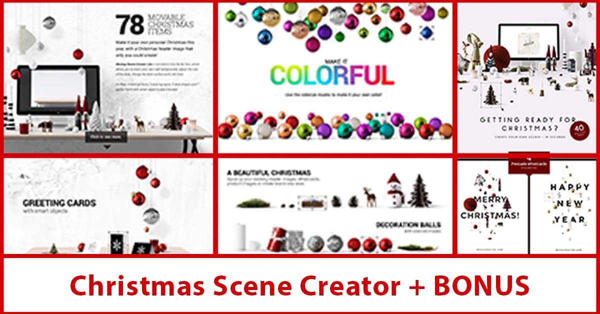 Christmas Scene Creator + BONUS – MasterBundles