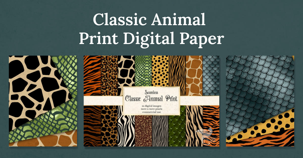 Classic Animal Print Digital Paper – MasterBundles