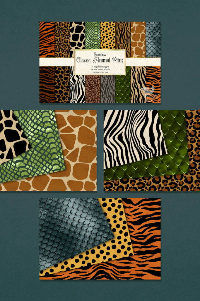 Classic Animal Print Digital Paper – MasterBundles
