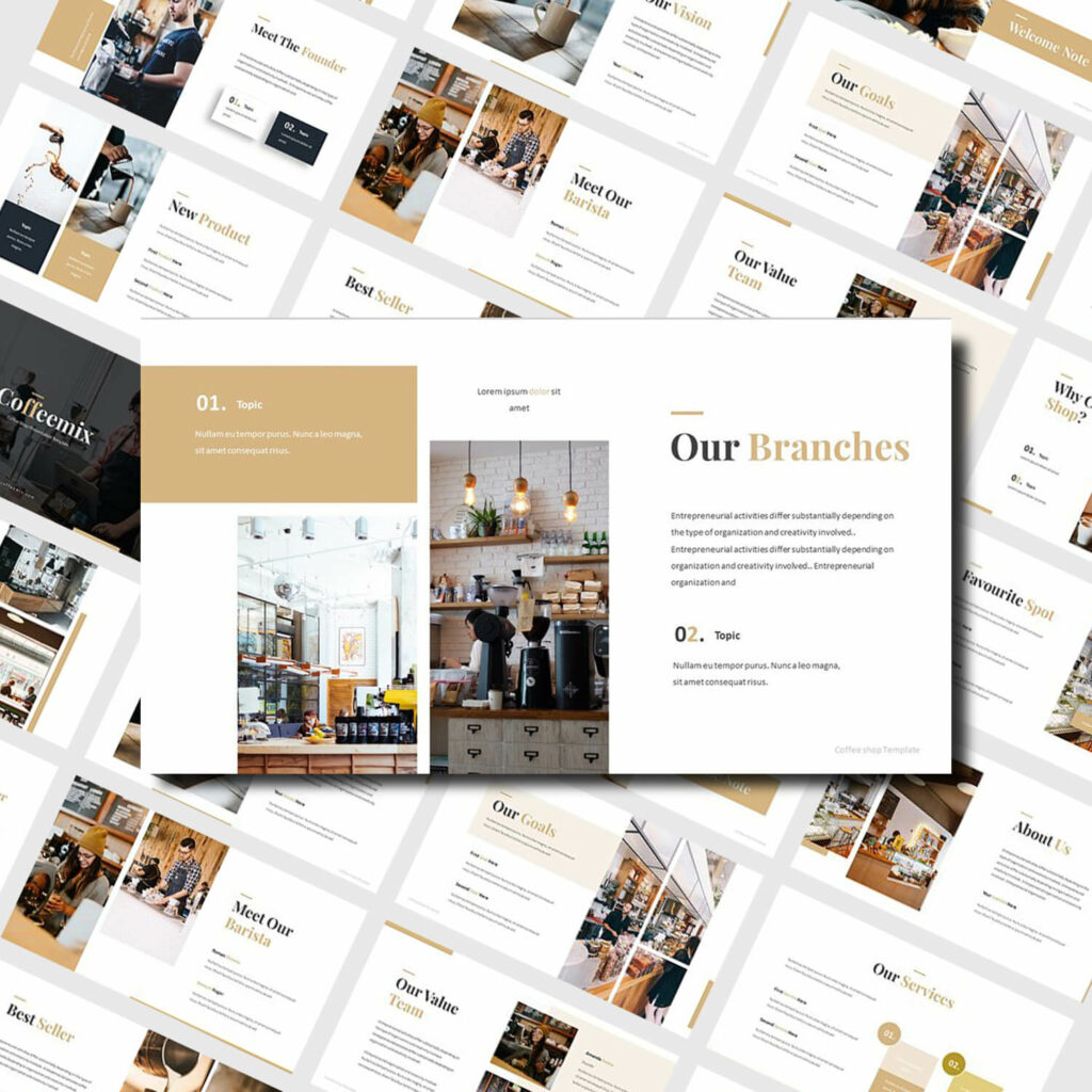 Coffee Shop Google Slides Template – MasterBundles