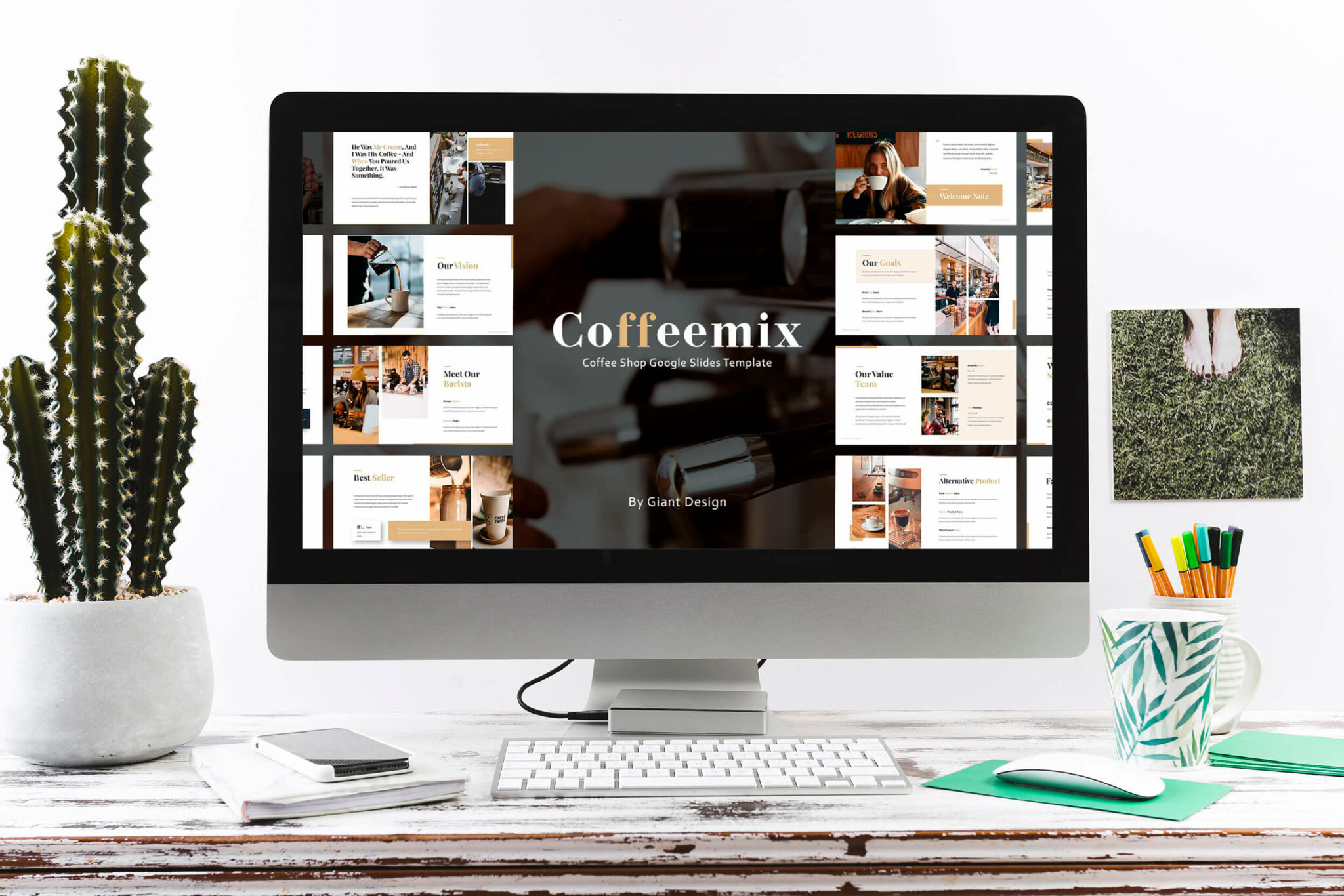 Coffee Shop Google Slides Template – MasterBundles