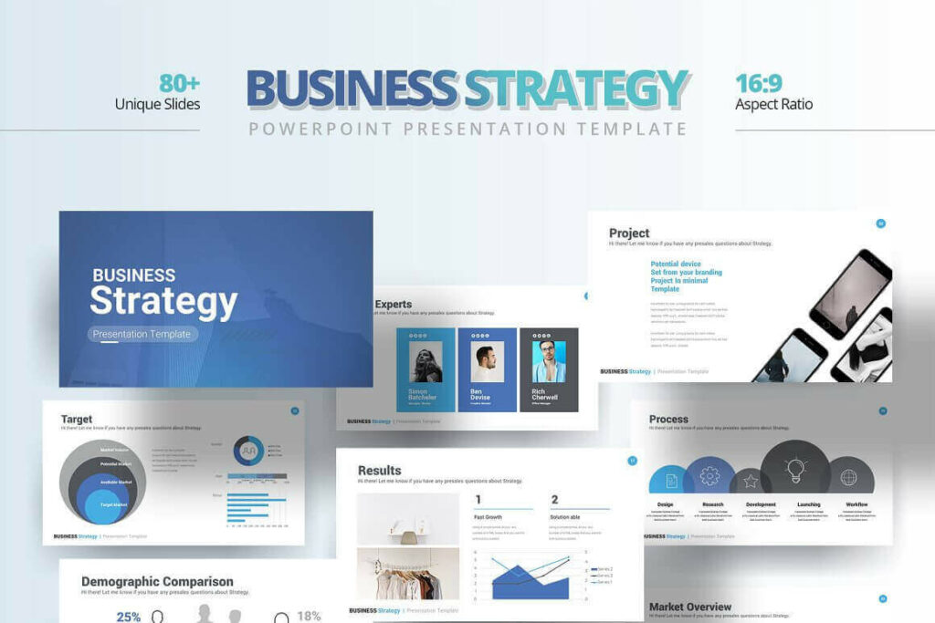 Business Strategy PowerPoint – MasterBundles