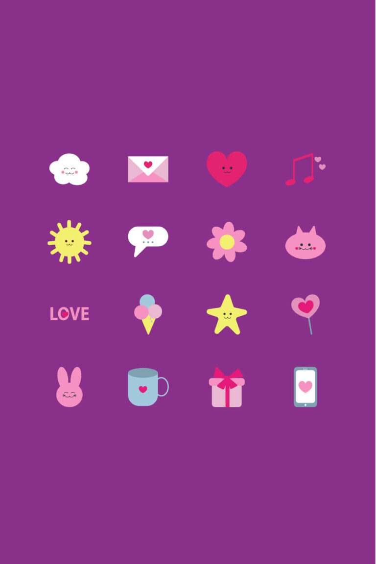 Free Cute Icons – MasterBundles