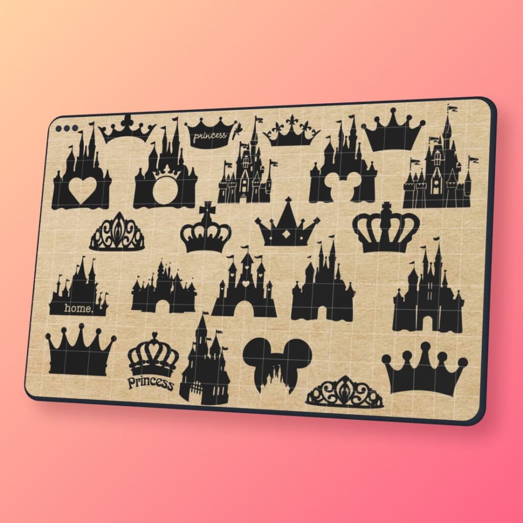 Disney Castle and Crown SVG – MasterBundles