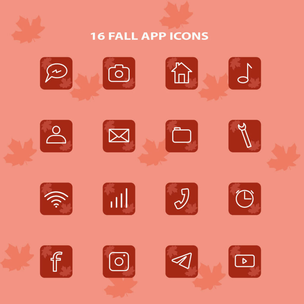 Free Fall App Icons – MasterBundles