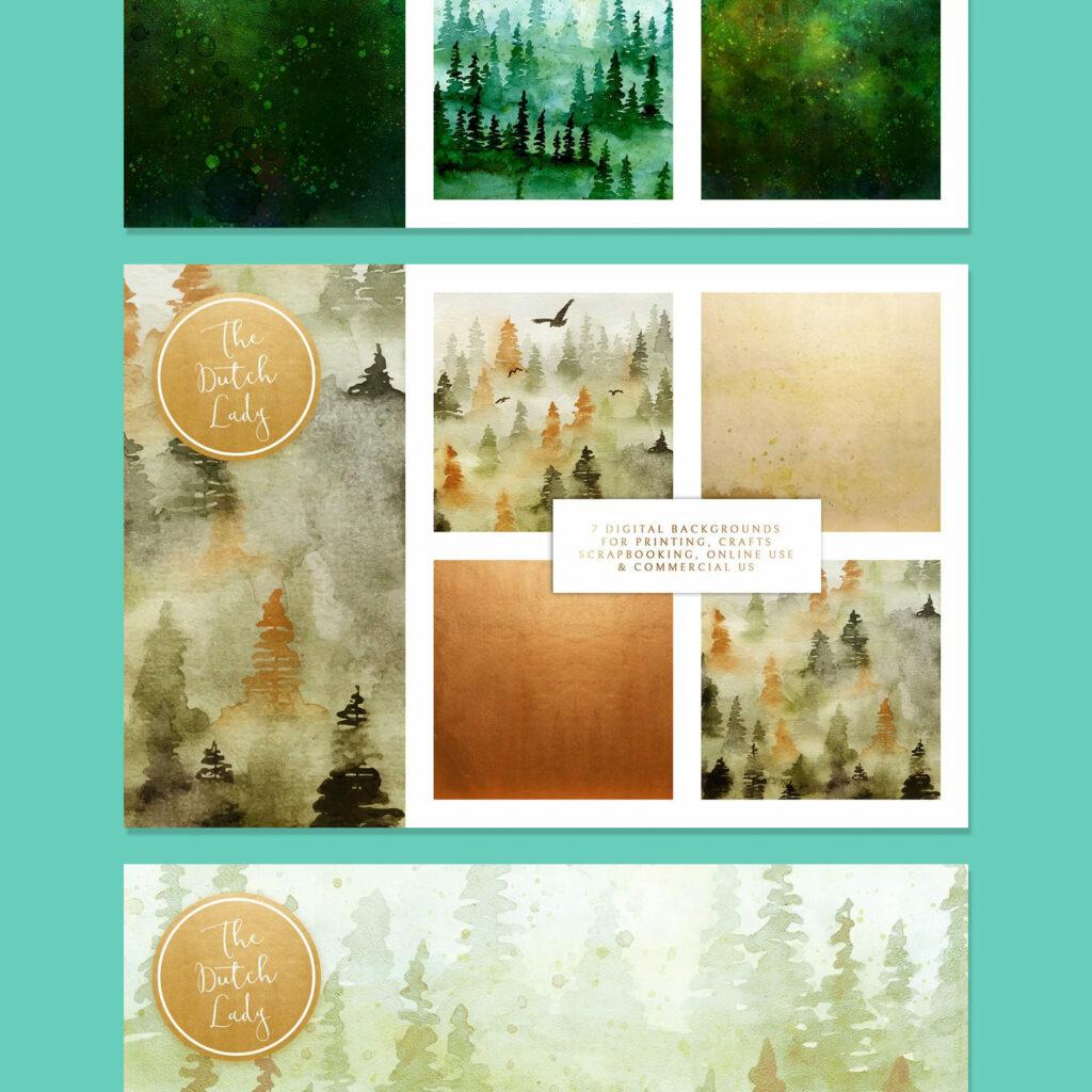 Forest & Pine Wood Scrapbook Papers – MasterBundles