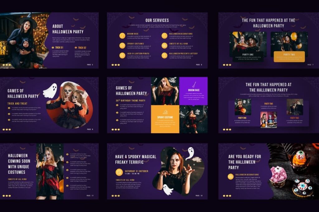 Halloween Party Powerpoint Template – MasterBundles