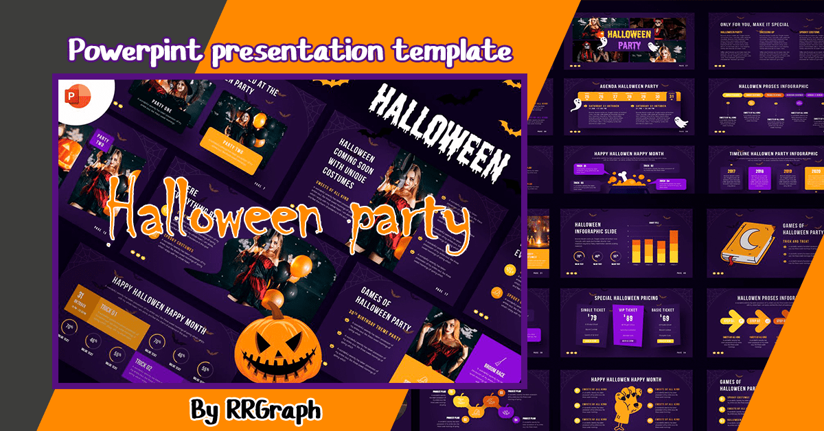 Halloween Party Powerpoint Template – MasterBundles