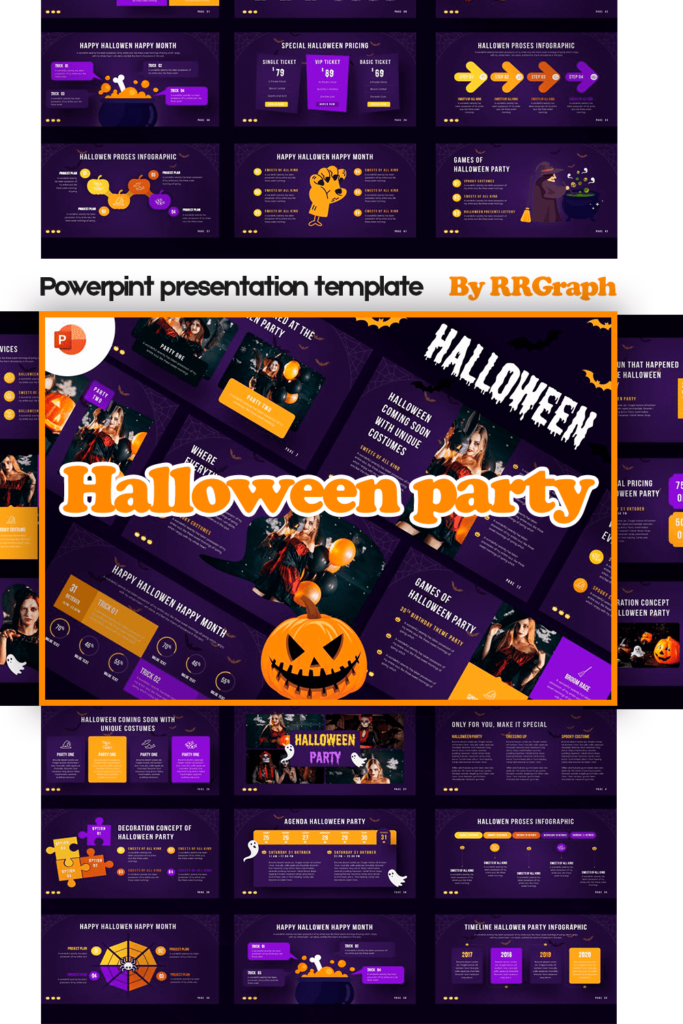 Halloween Party Powerpoint Template – MasterBundles
