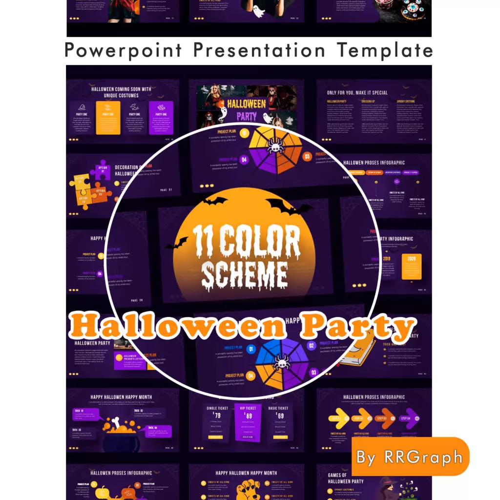 Halloween Party Powerpoint Template – MasterBundles