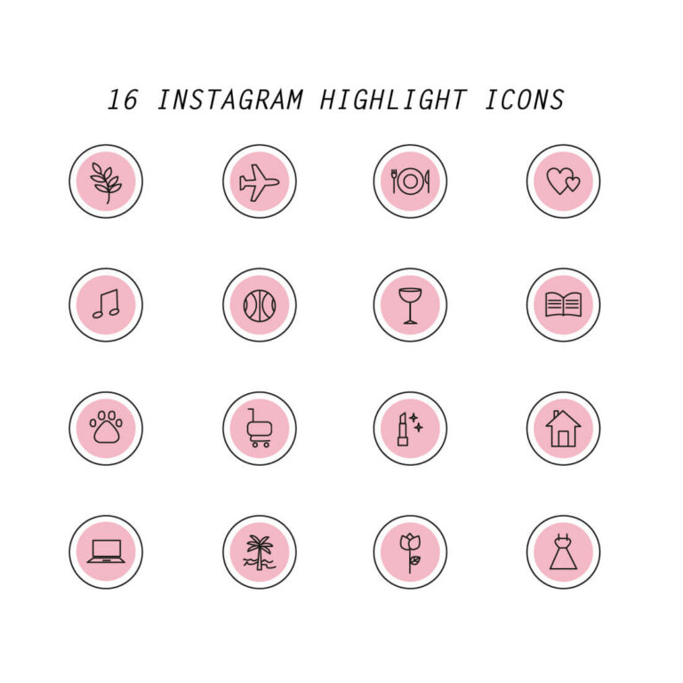Free Instagram Highlight Icons – MasterBundles