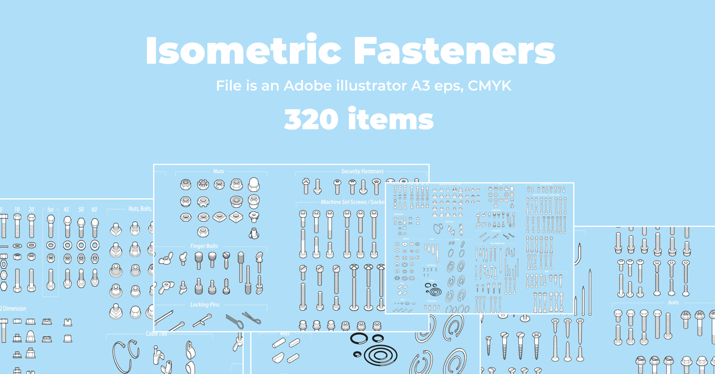 Isometric Fasteners – MasterBundles