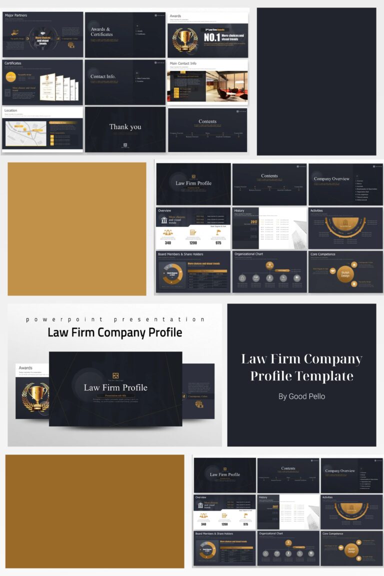 Law Firm Company Profile Template – MasterBundles