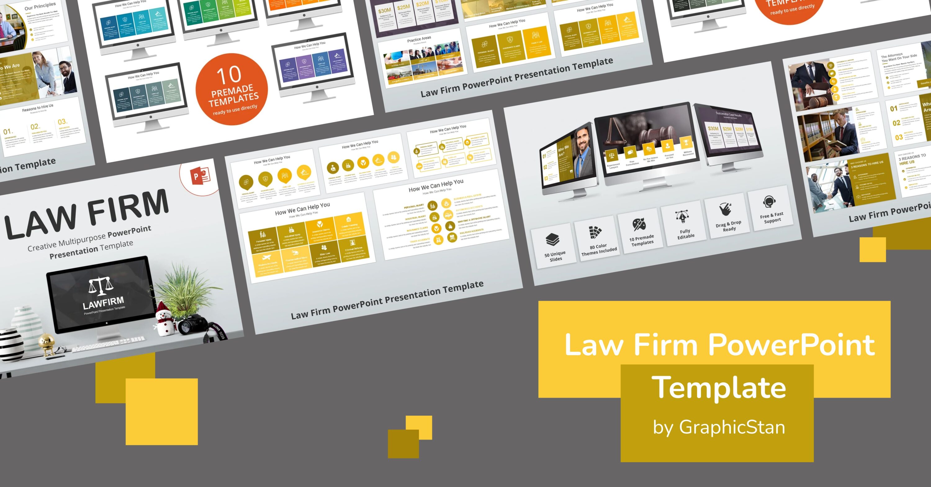 Law Firm PowerPoint Template – MasterBundles