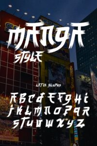 Manga Style Free Anime Font | Master Bundles