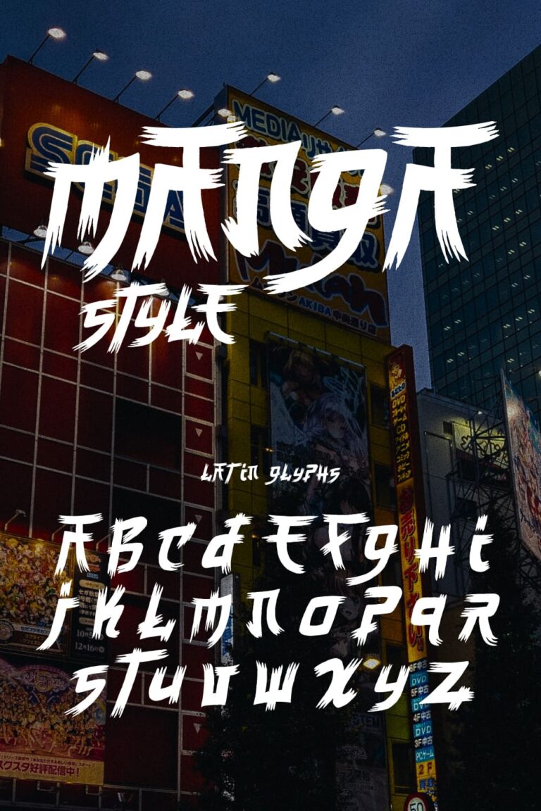 Manga Style Free Anime Font – MasterBundles