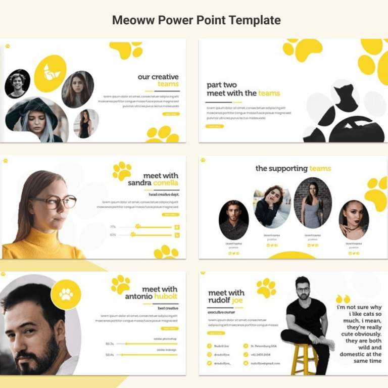 Meoww PowerPoint Template – MasterBundles