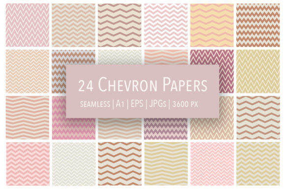 Modern Chevron Digital Papers Bundle – MasterBundles