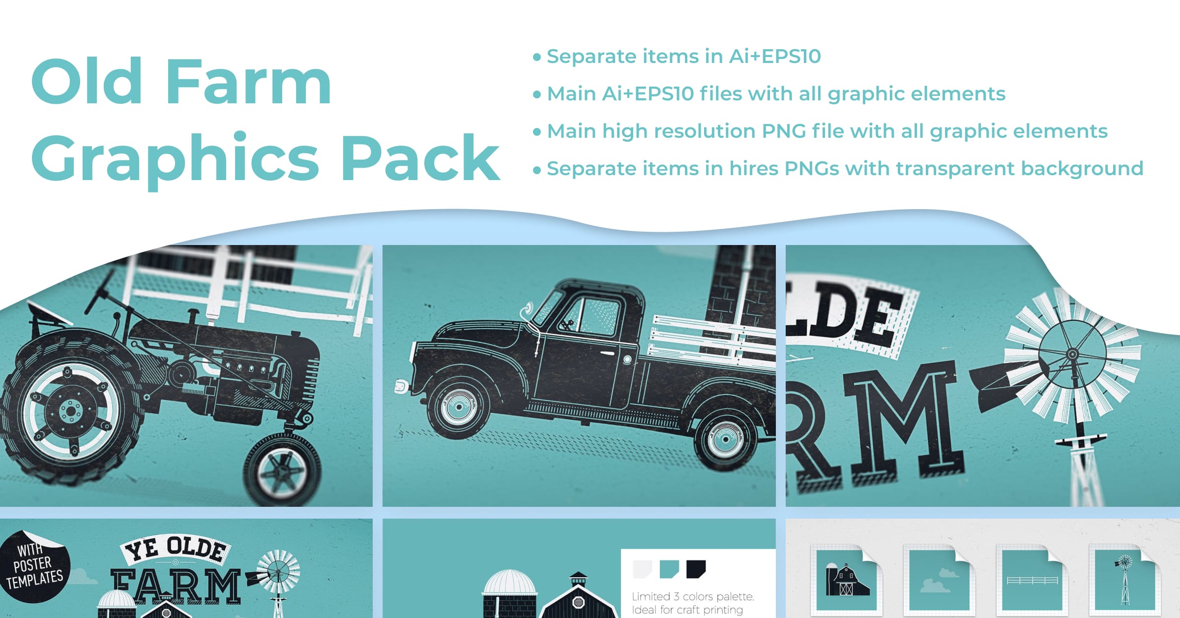 Old Farm Graphics Pack – MasterBundles