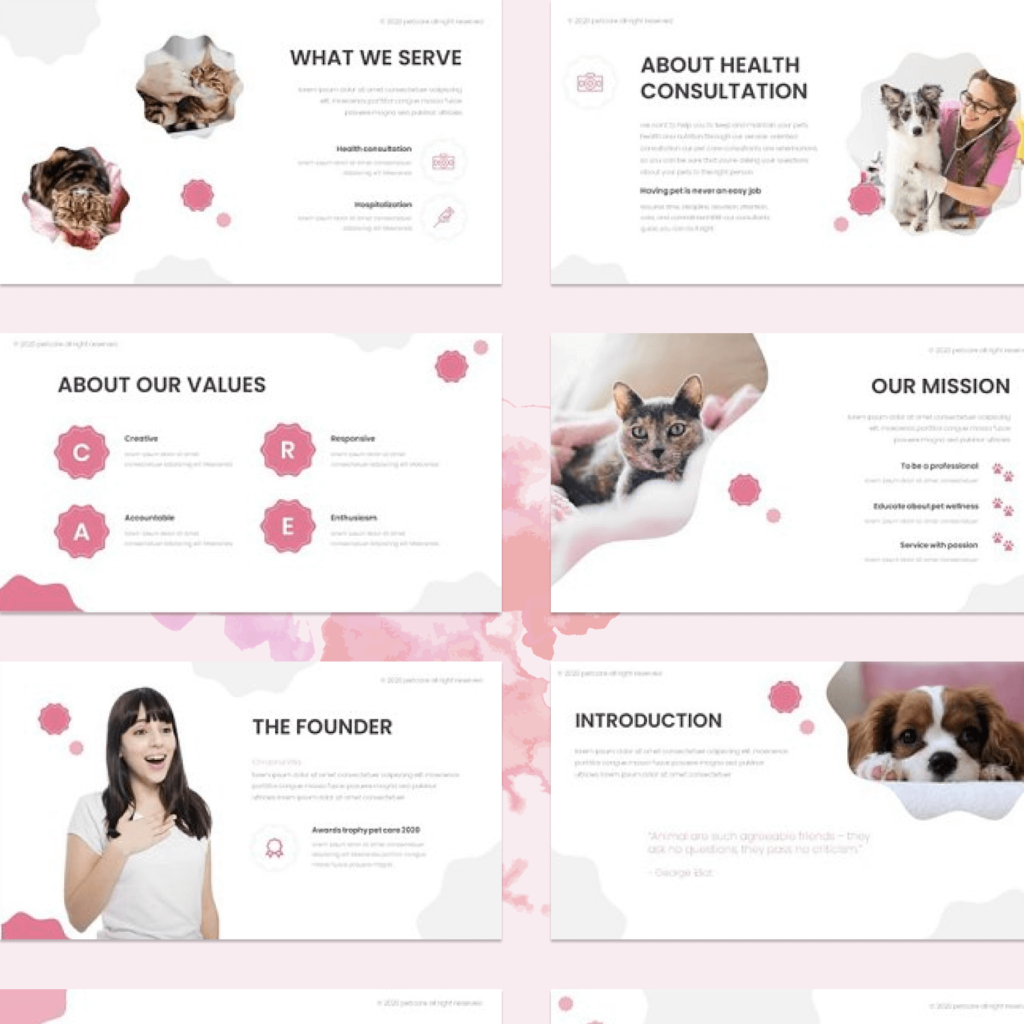 Petcare - Powerpoint Template – MasterBundles