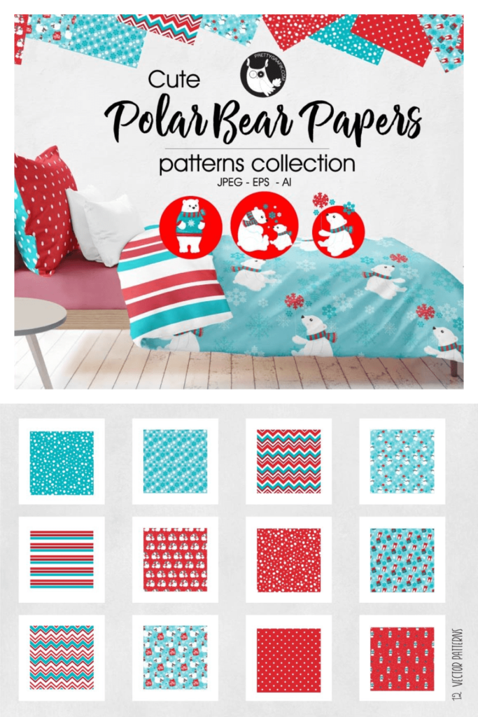 POLAR BEAR Pattern Сollection – MasterBundles