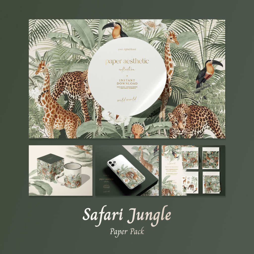 8 Safari Surface Patterns – MasterBundles