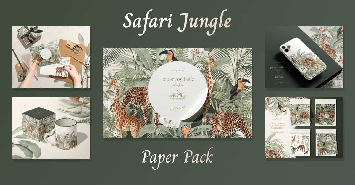 Safari Jungle Paper Pack – MasterBundles
