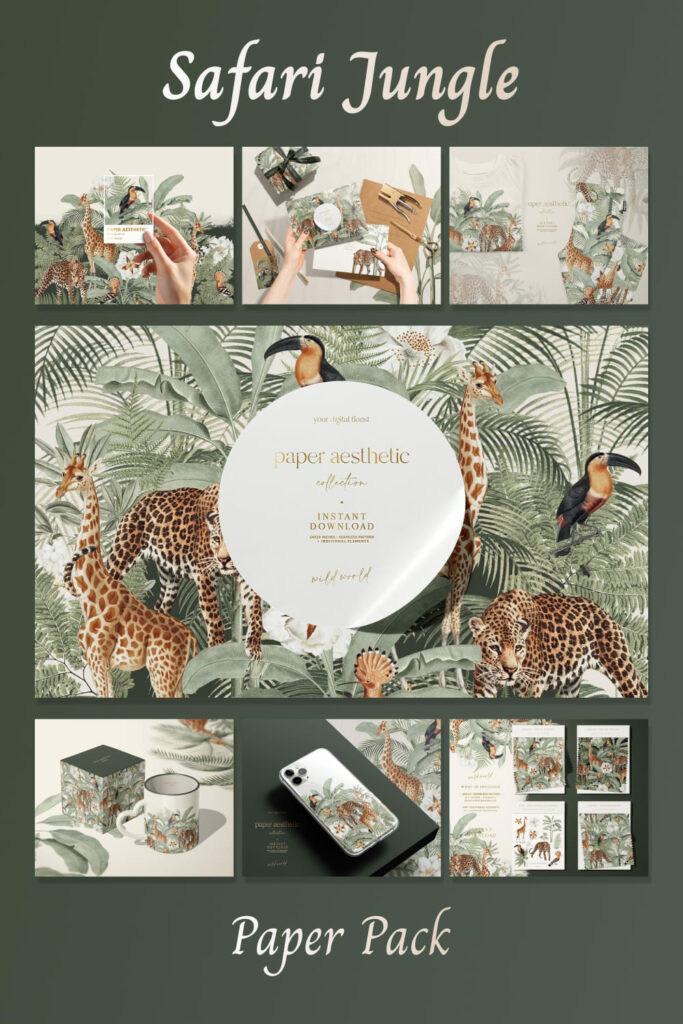 Safari Jungle Paper Pack – MasterBundles