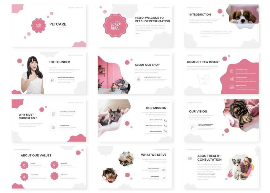 Petcare - Powerpoint Template – MasterBundles