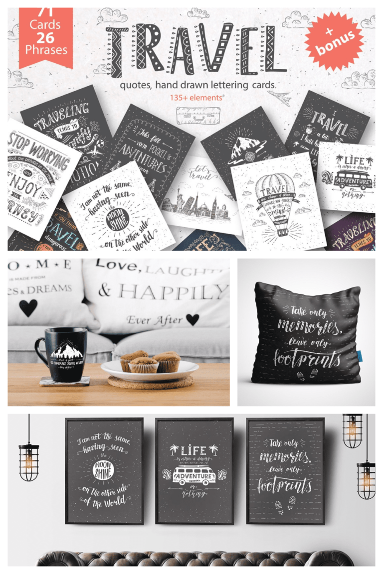 Travel Hand Drawn Lettering – MasterBundles