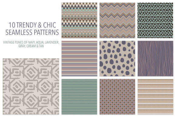 Vintage Chic Vol. 1 Seamless Patterns – MasterBundles