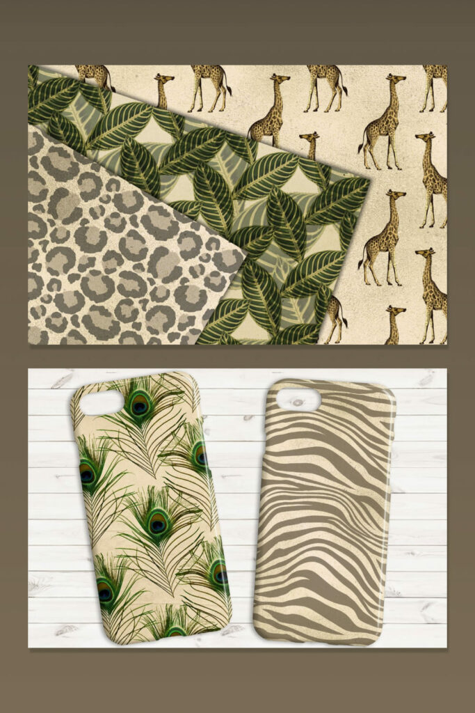 Vintage Safari Digital Paper – MasterBundles