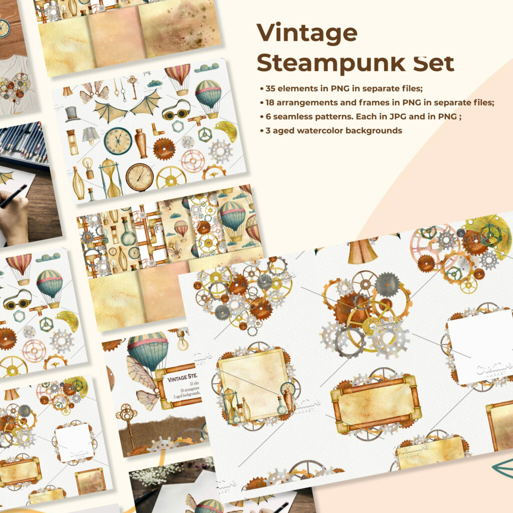 Vintage Steampunk Set – MasterBundles