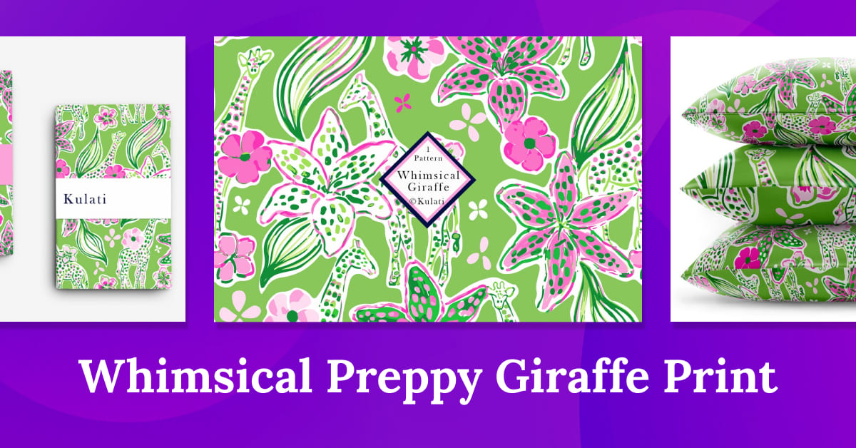 Whimsical Preppy Giraffe Print – MasterBundles
