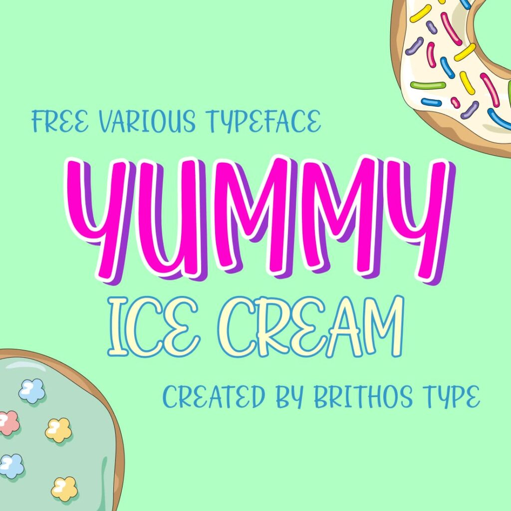 Yummy Ice Cream Free Font – MasterBundles