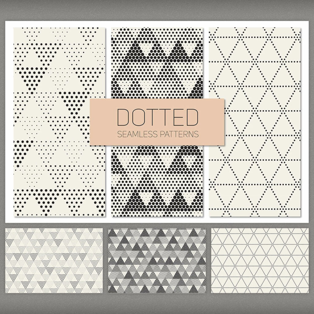 Dotted Seamless Patterns. Set 7 – MasterBundles